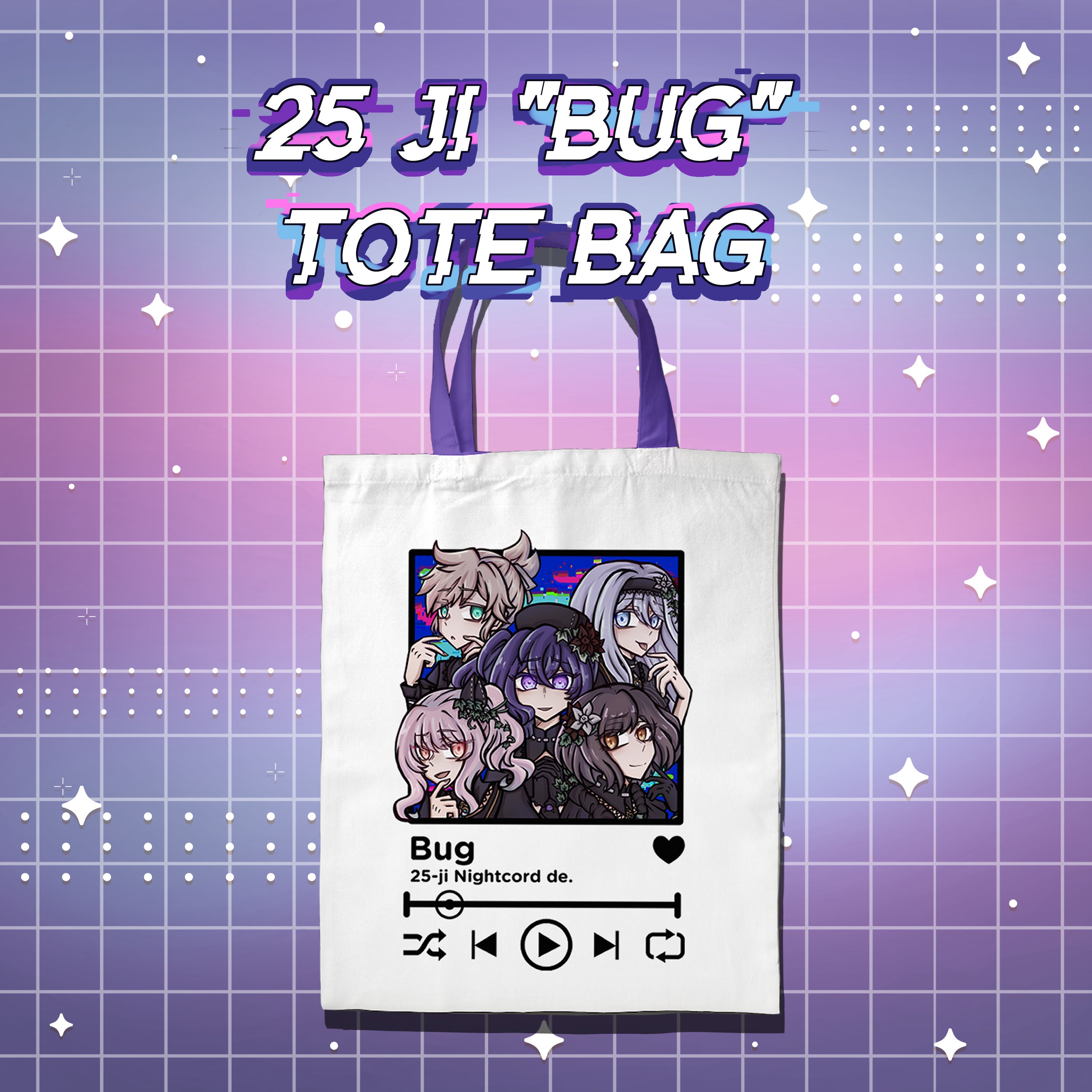 25-ji Nightcord De Bug Tote Bag - Etsy