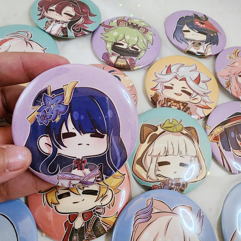 Genshin Impact Inazuma Buttons - Etsy