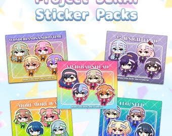 Project Sekai PJSK Band Assorted Sticker Pack high Quality, Scratch and ...