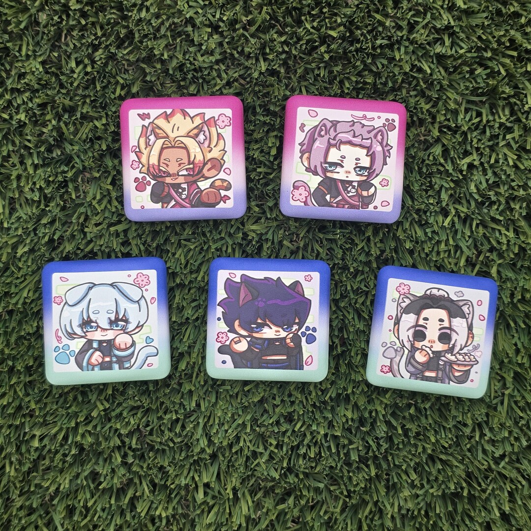 Blu Lock Square Buttons - Etsy