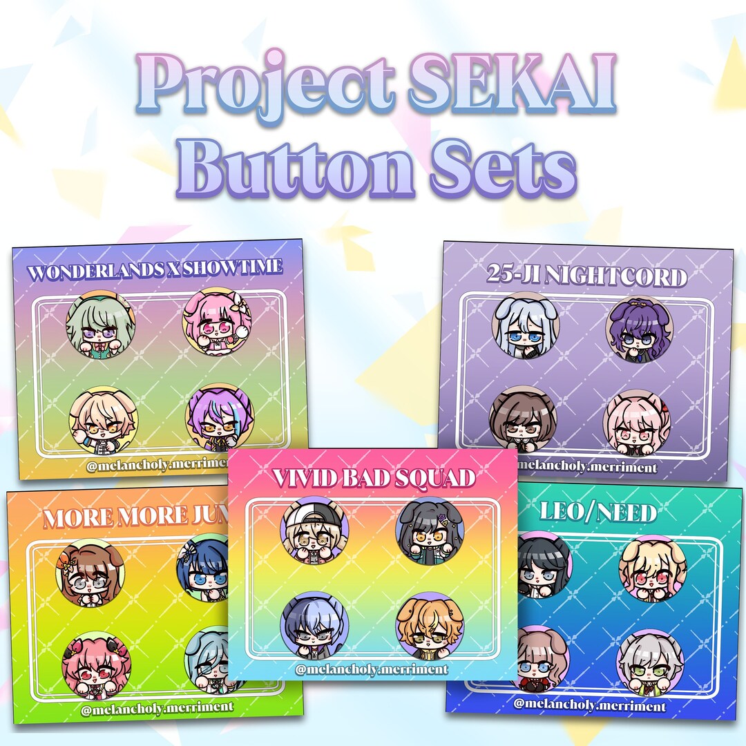 Project Sekai Button Packs - Etsy