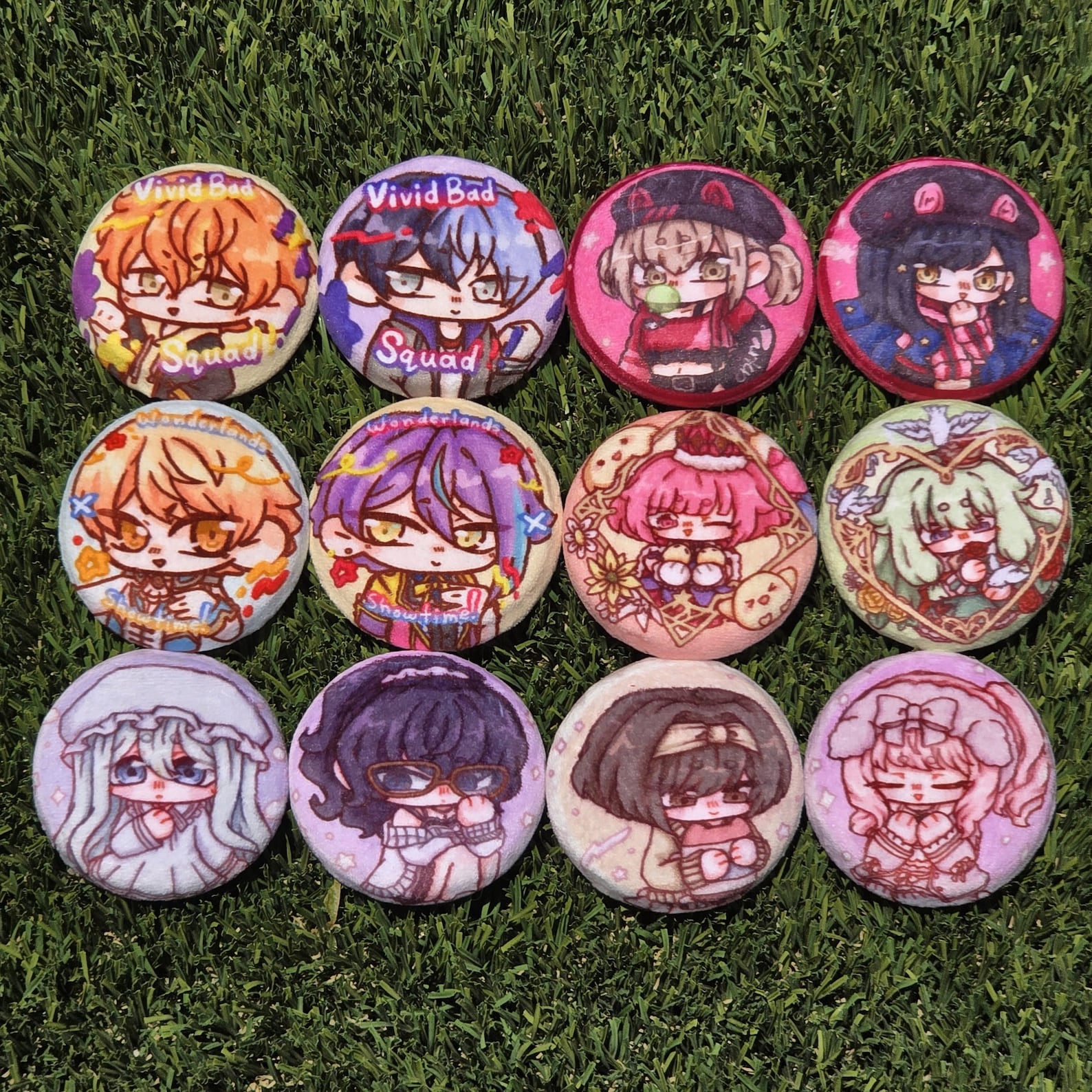 Project Sekai Plush Buttons - Etsy