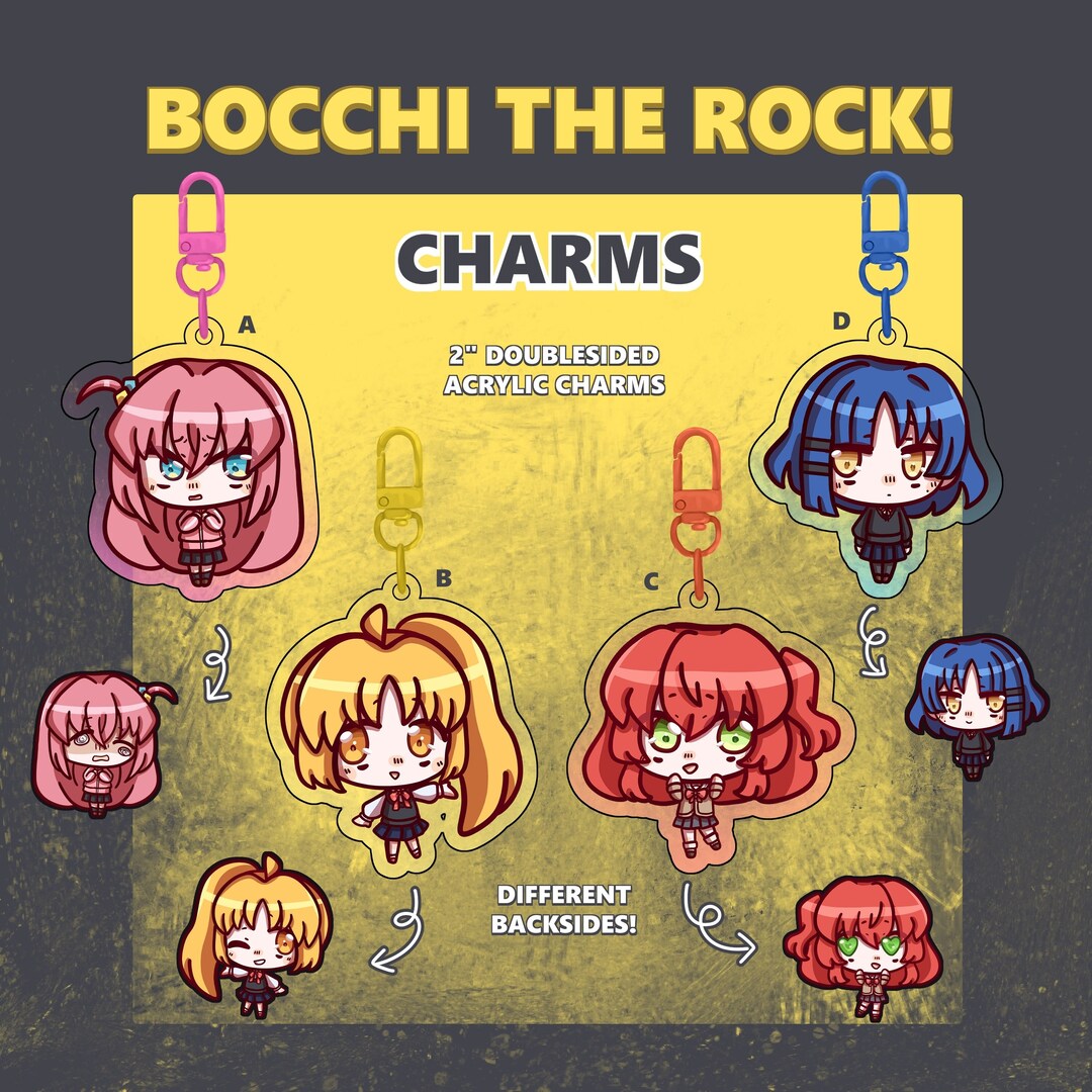 Bocchi the Rock Acrylic Charms - Etsy