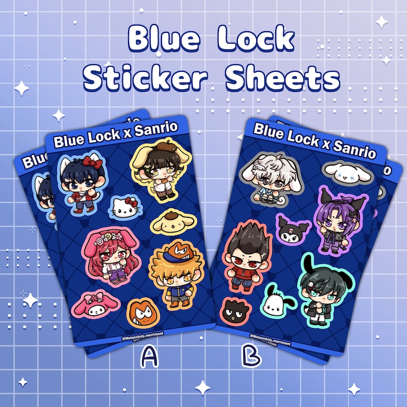 Blue Lock Sticker Sheet - Etsy