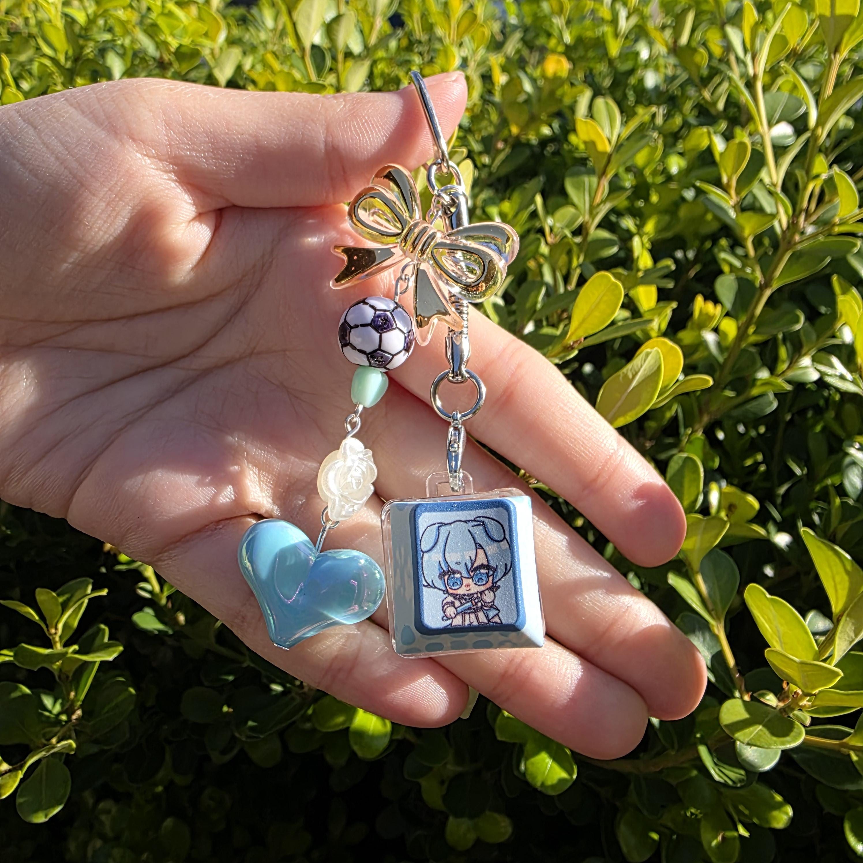 Blue Lock Keycap Keychains - Etsy