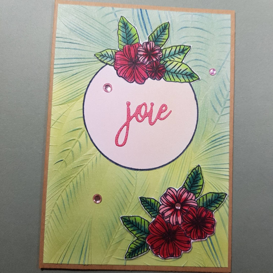 Map joy, Tropical Leaves and Flowers, Rhinestones - Etsy