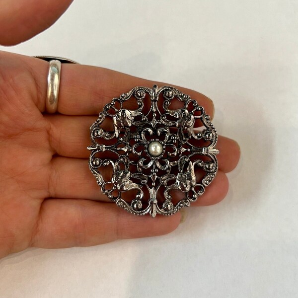 Filigree Brooch - Etsy