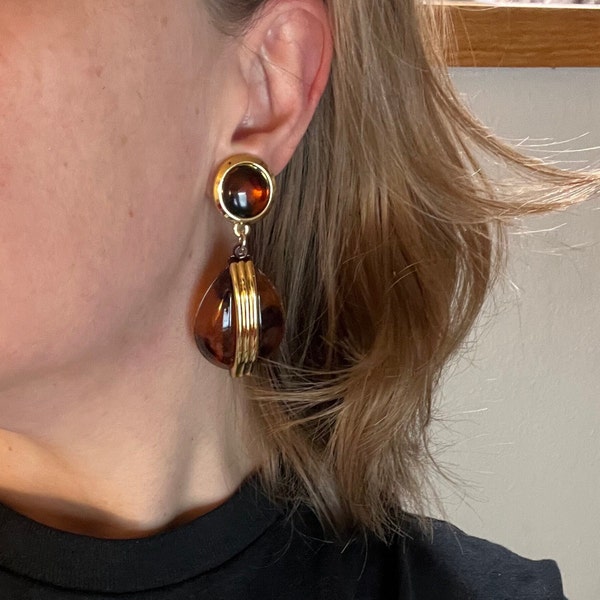 Vintage 80s Earrings - Etsy