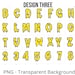 Digital Easter Alpha Doodle Alphabet - Easter Clipart PNG Bundle ...