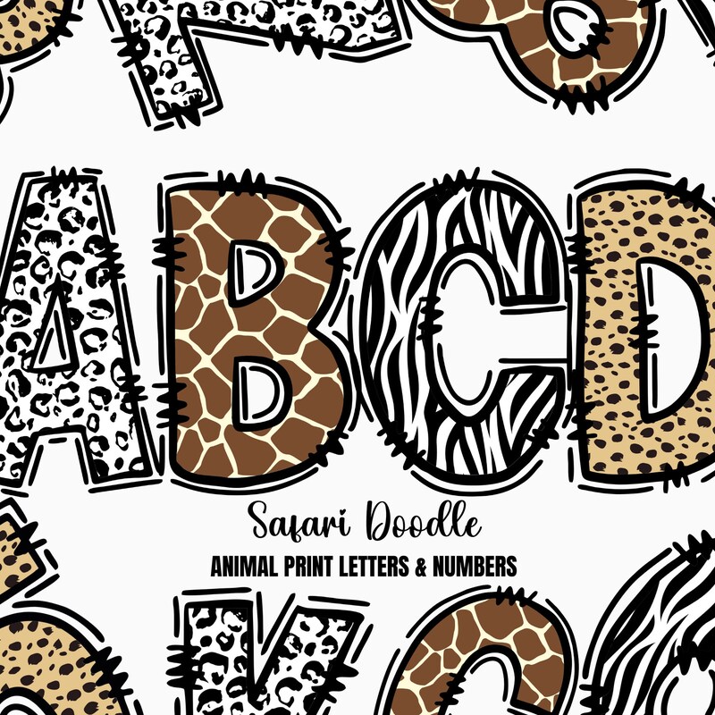Safari Letters - Etsy