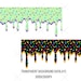 Digital Download Candy Sprinkles Drip Overlay PNG Bundle - Dripping ...