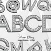 Digital Safari Animal Print Alpha Doodle Alphabet PNG Bundle Letters ...