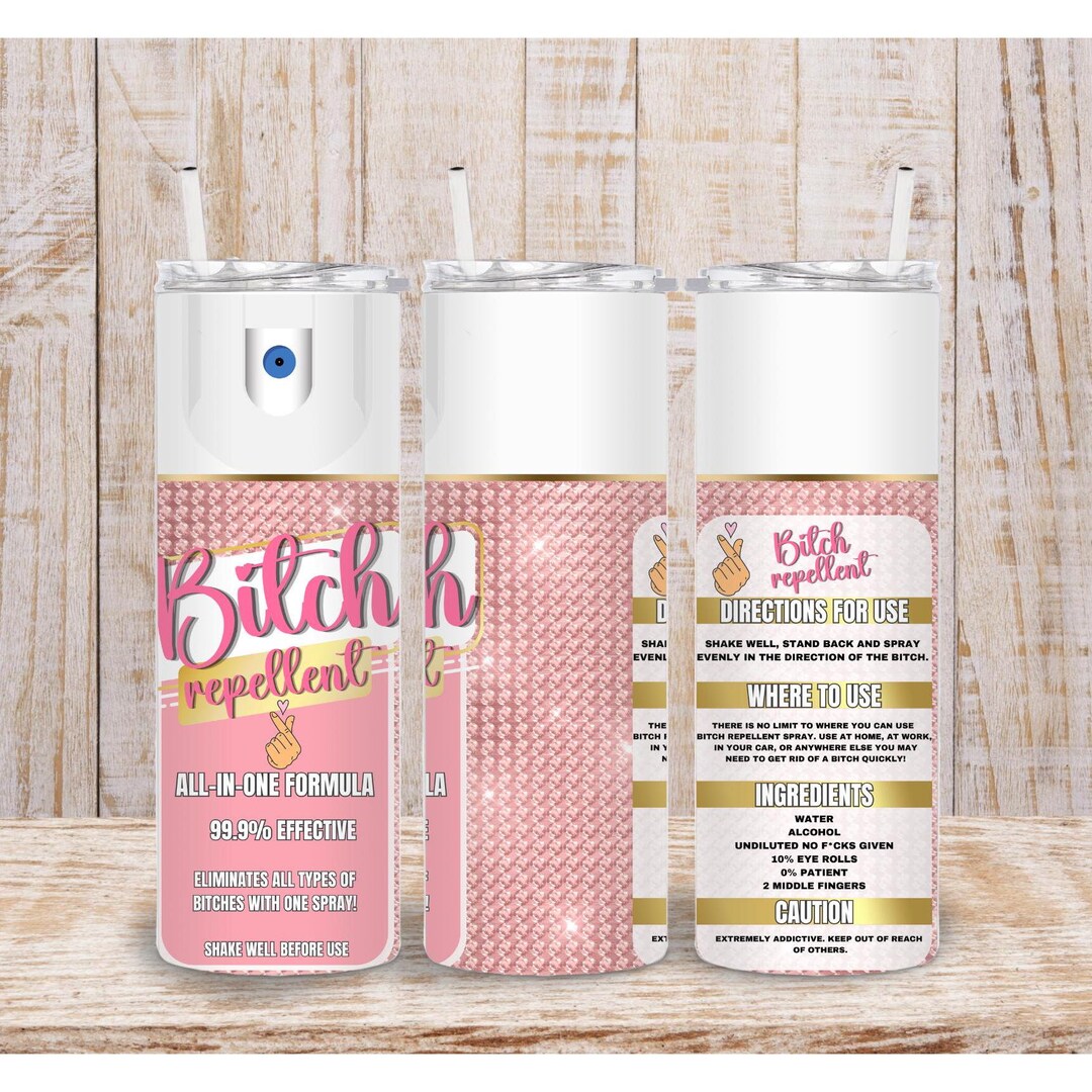 Digital Be Gone Repellent Spray Bottle 20oz Tumbler Wrap - PNG ...