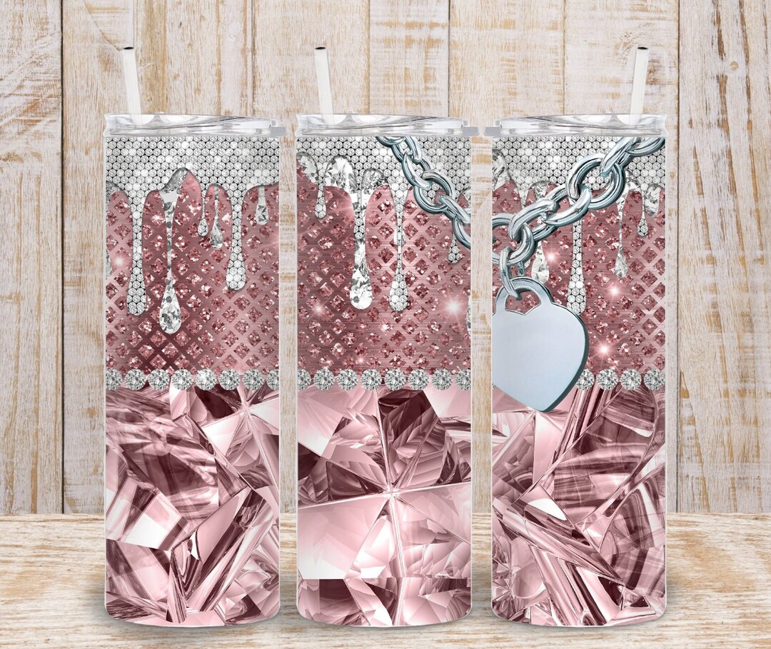 Digital Rose Bling Glam 20oz Tumbler Wrap - PNG Sublimation 300 Dpi - Etsy