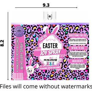 Digital Easter Blessings Spray Bottle 20oz Tumbler Wrap 20oz - PNG ...