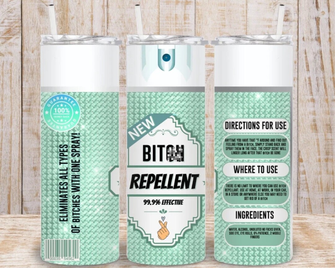 Digital Be Gone Spray Bottle Repellent 20oz Tumbler Wrap 20oz - PNG ...