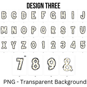 Digital Bee Spring Alpha Doodle Alphabet - Spring Clipart PNG Bundle ...