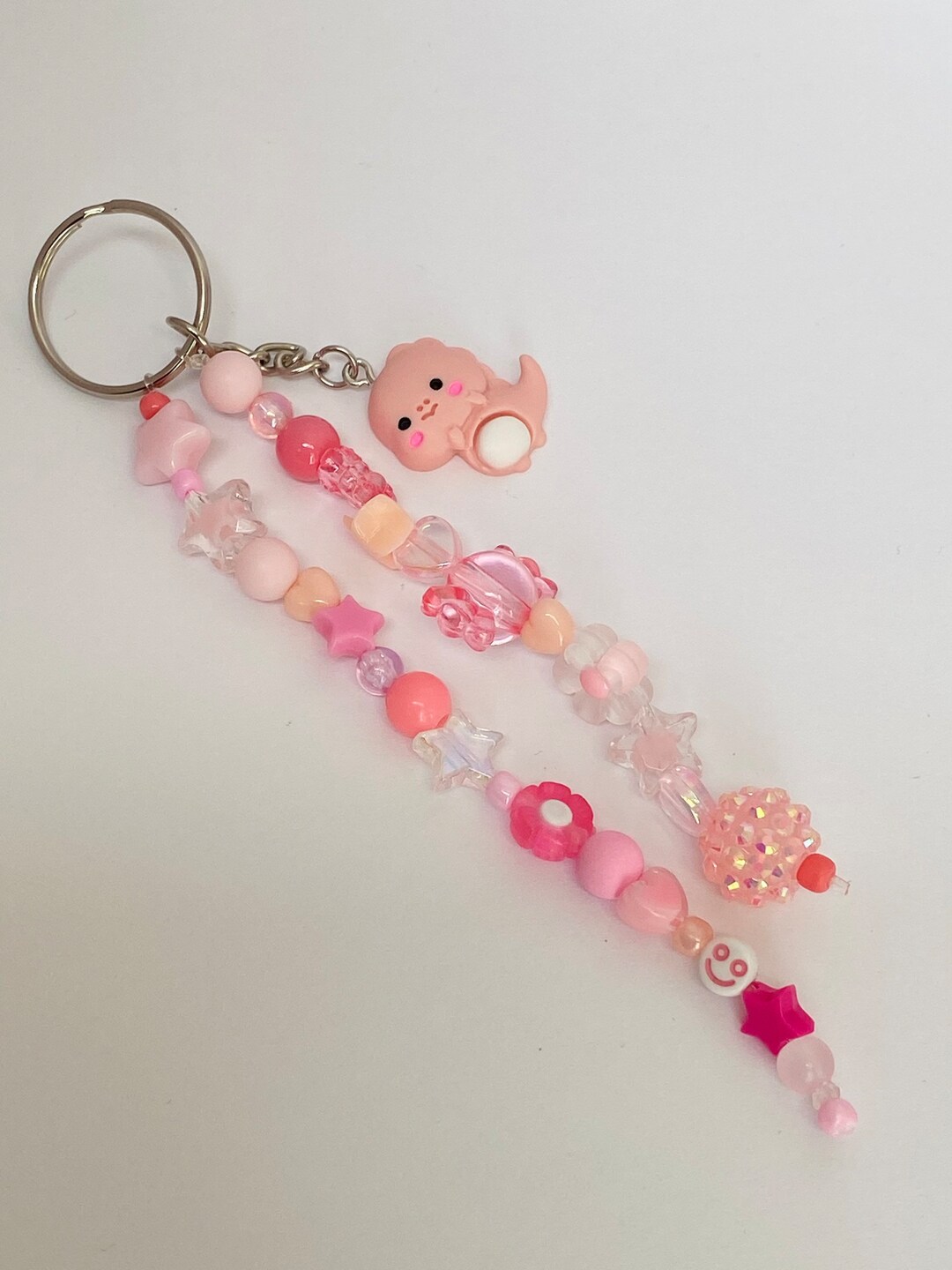 Pink Dinosaur Keychain Kidcore Kawaii Jewelry Y2k Fashion Creepycute ...