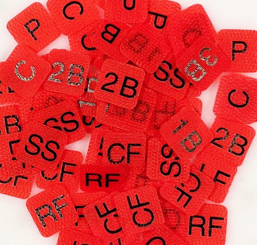Position Letters for Line up Board - RED - Etsy