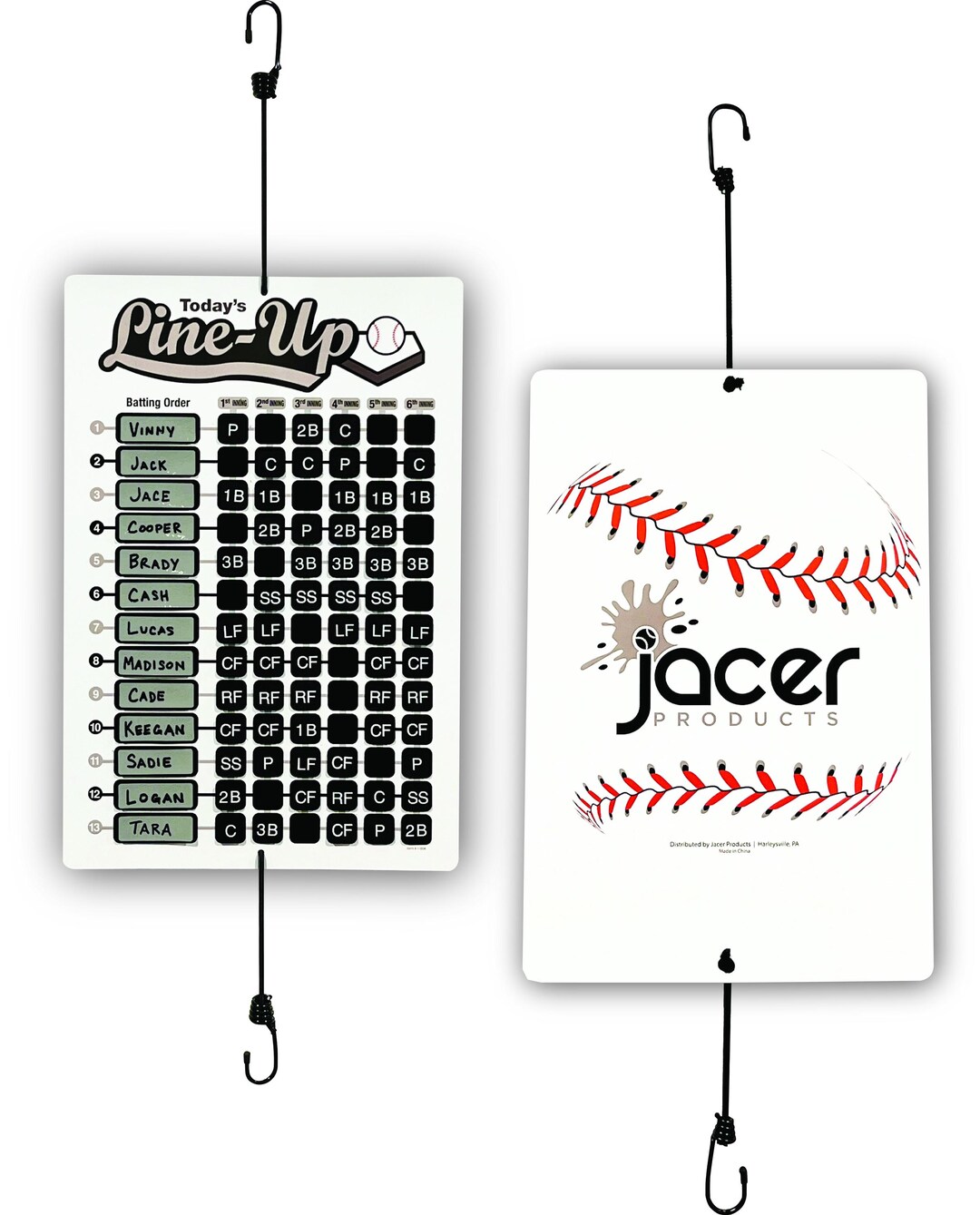 Coaches Line up Board for Baseball or Softball --- GRAY --- Includes 13 ...