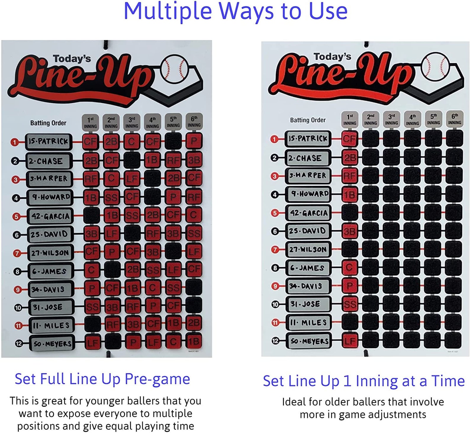 Line up Board for Baseball Softball - Etsy