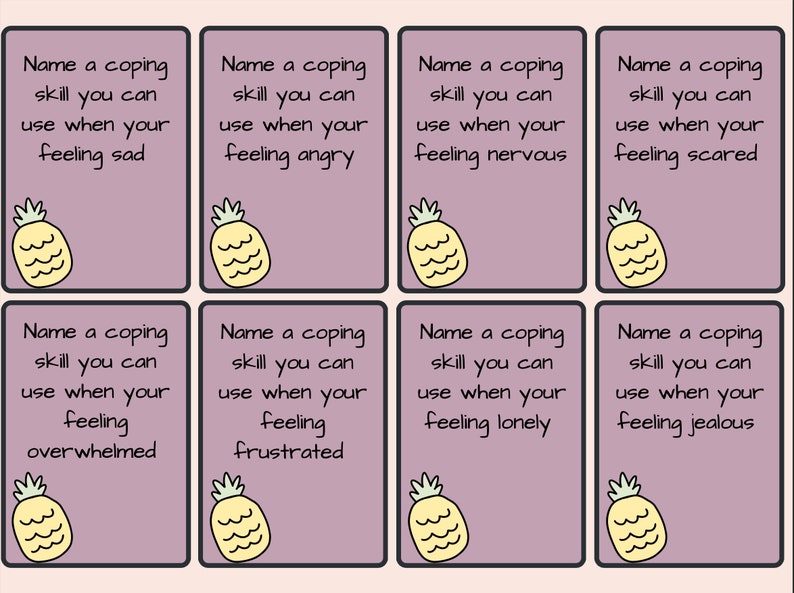Learning Coping Skills Board Game, Mental Health Game, Coping Skills ...