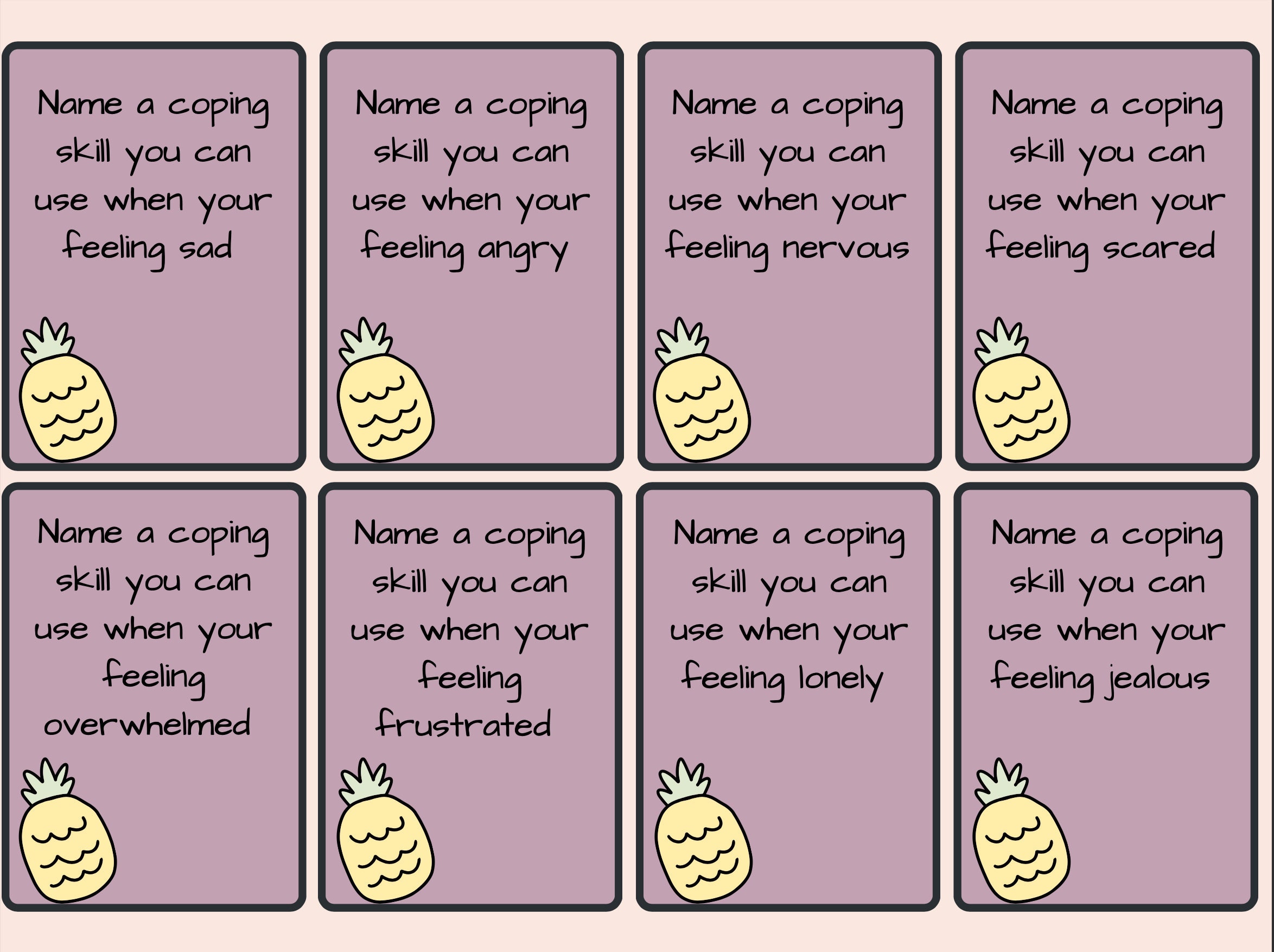 Learning Coping Skills Board Game, Mental Health Game, Coping Skills ...