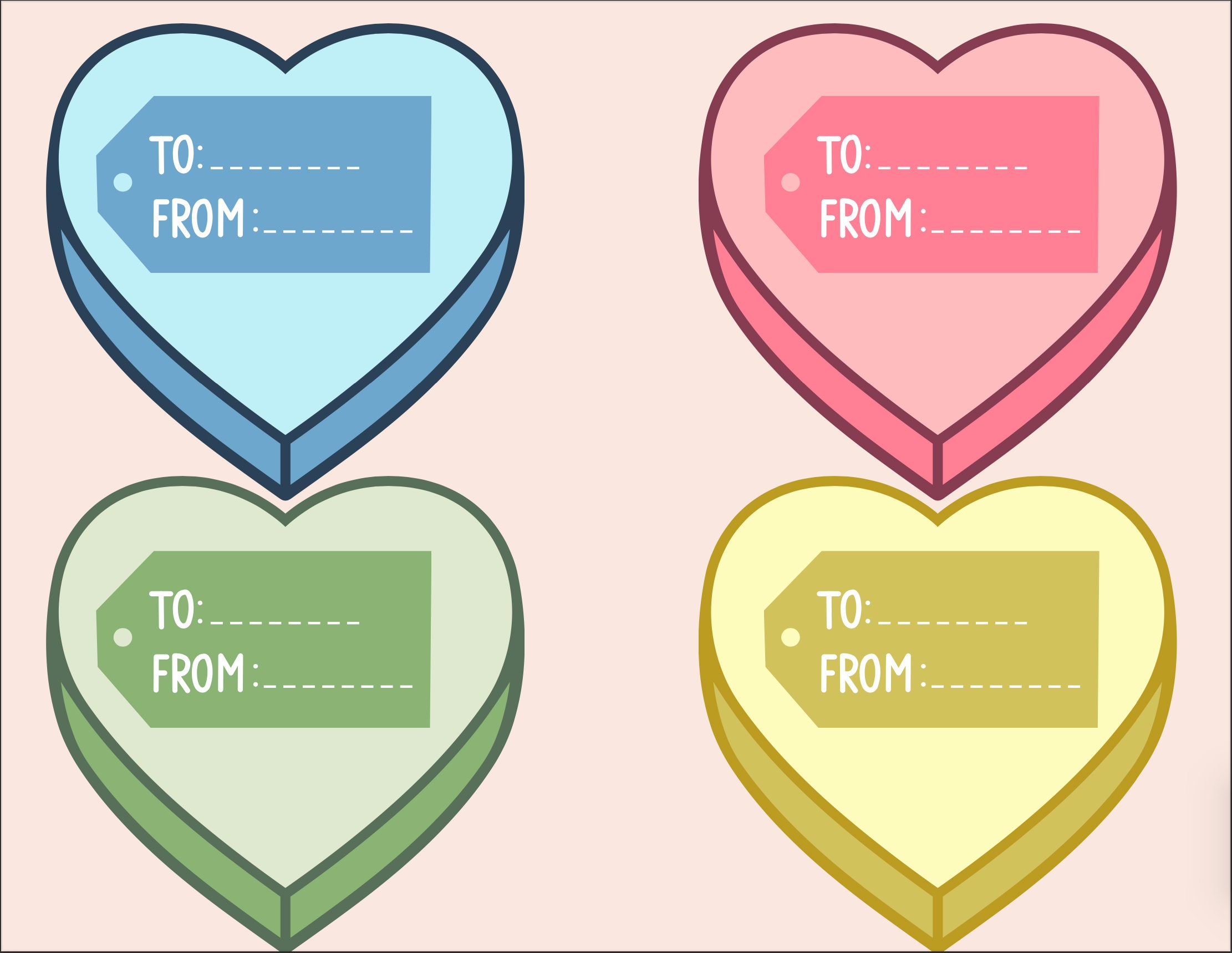 Valentine's Card Bundle, Mental Health Valentines, Self-love, Self-care ...