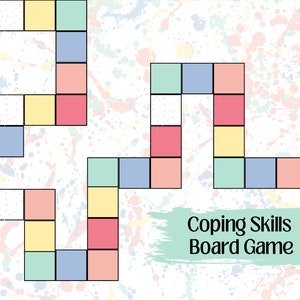Coping Skills Board Game, Flash Cards, Mental Health (digital Download ...