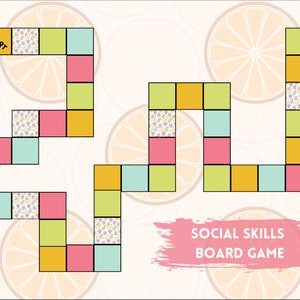 Social Skills Board Game, Mental Health, Group Therapy Activity ...