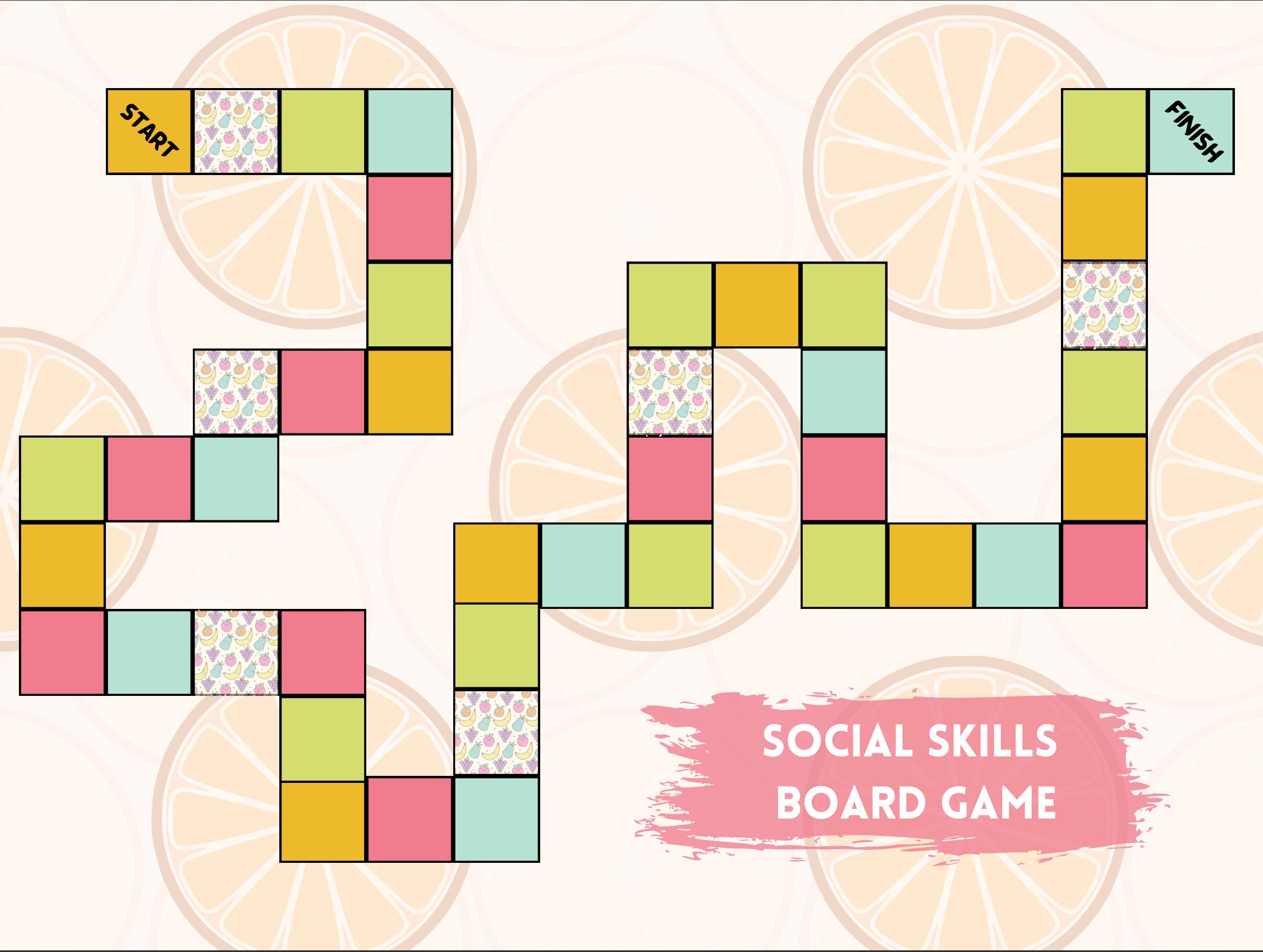 Social Skills Board Game, Mental Health, Group Therapy Activity ...