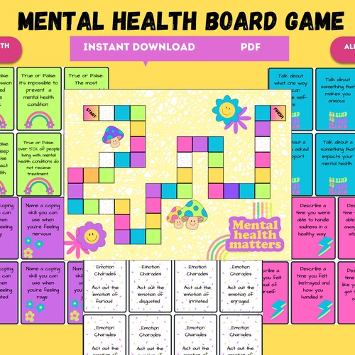 Mindfulness Mental Health Focused Choice Board for Students - Etsy