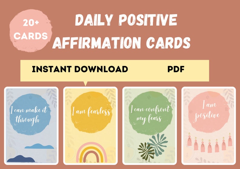 Positive Affirmation Cards, Social Skills, Daily Gratitude, Mental ...