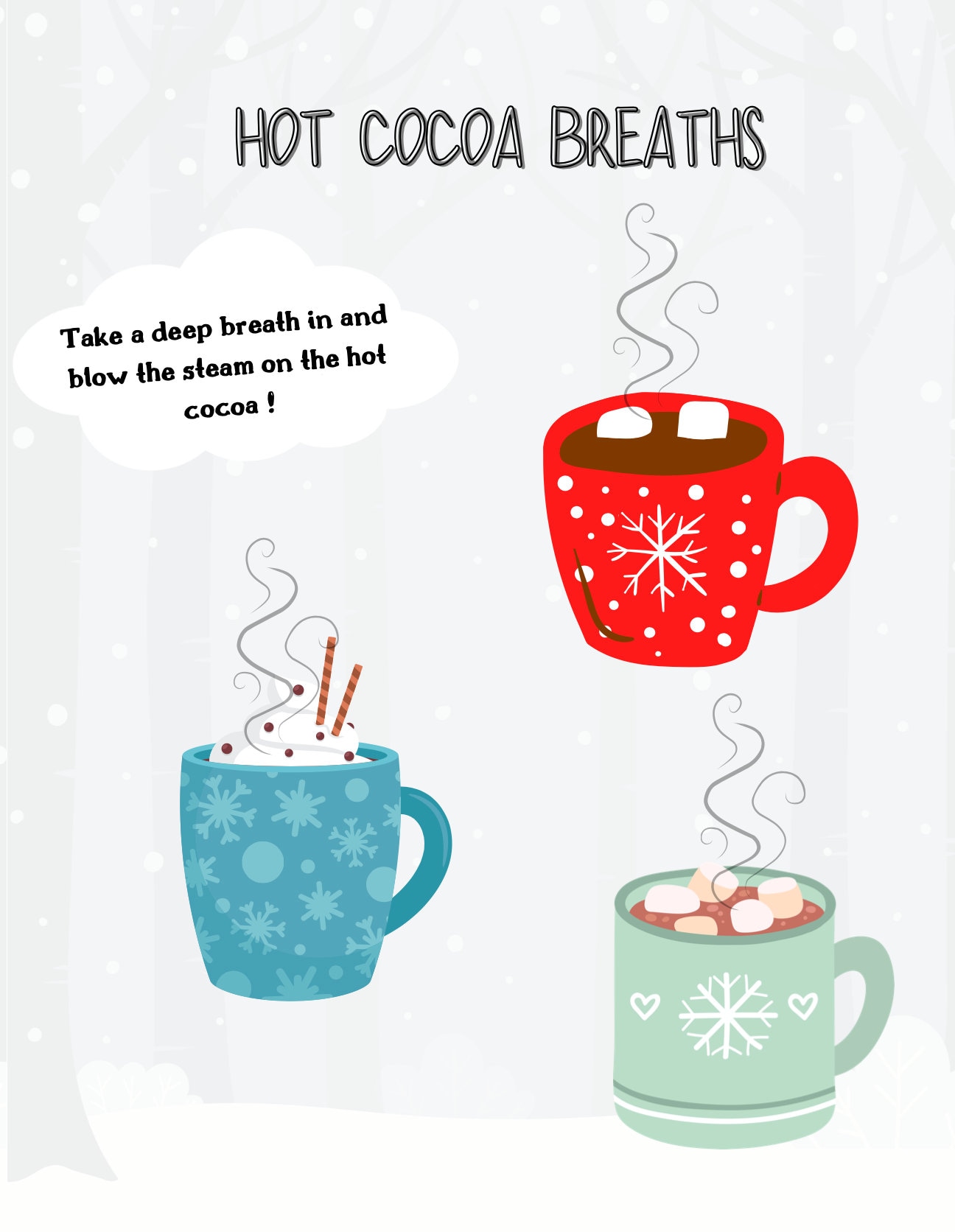 Coping Skills Worksheets, Winter Theme, Depression, Anxiety, Mental ...