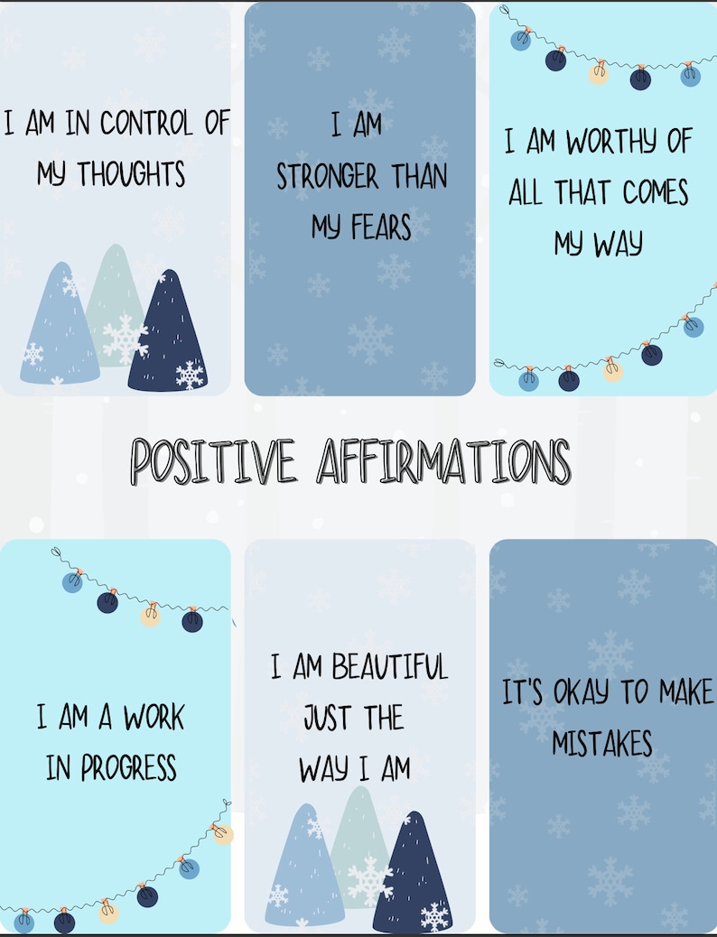 Coping Skills Worksheets, Winter Theme, Depression, Anxiety, Mental ...