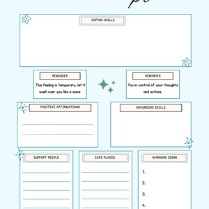 School Anxiety Bundle, Coping Skills, Anxiety Check List and Cope Ahead ...