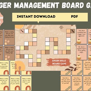 Group Therapy Board Game Bundle, Coping Skills, Anger Management Skills ...