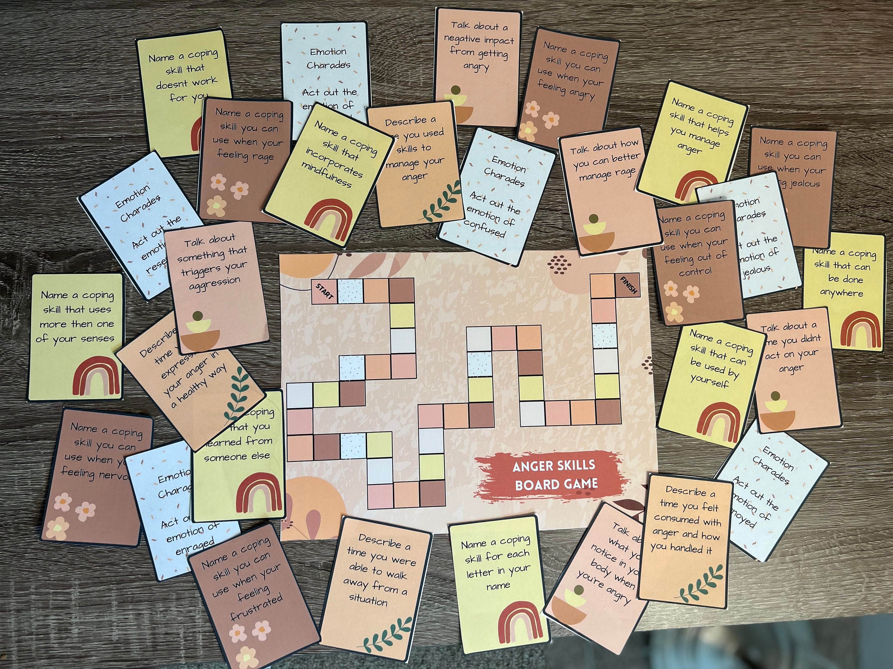 Group Therapy Board Game Bundle, Coping Skills, Anger Management Skills ...