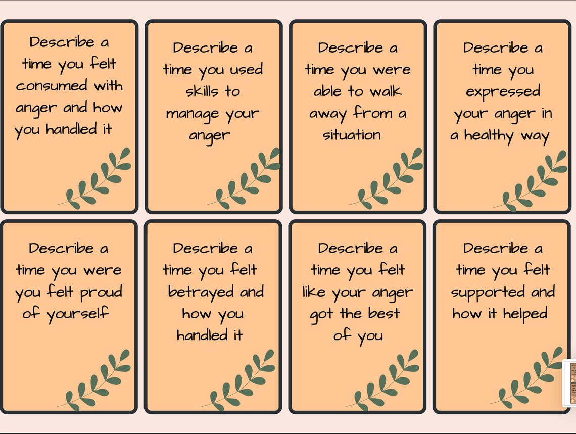Anger Management Board Game, Mental Health Tool - Etsy