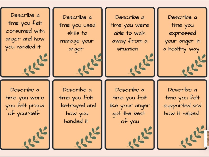 Anger Management Board Game, Mental Health Tool - Etsy