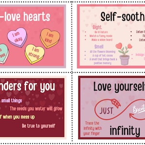 Mental Health Valentine's Cards: Self-love Affirmations (digital ...