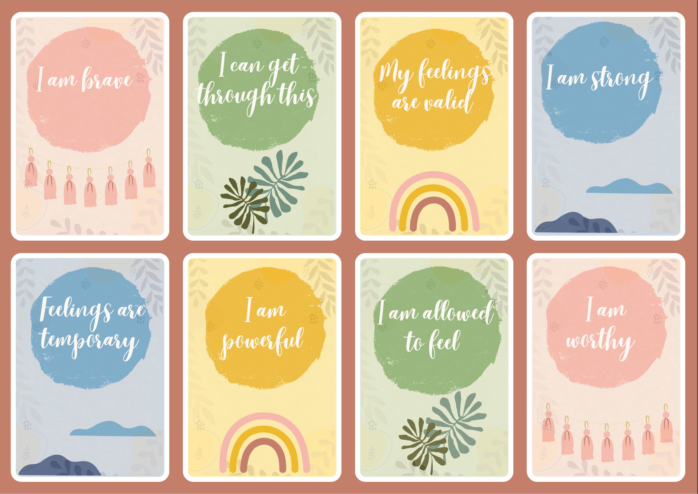 Positive Affirmation Cards, Social Skills, Daily Gratitude, Mental ...
