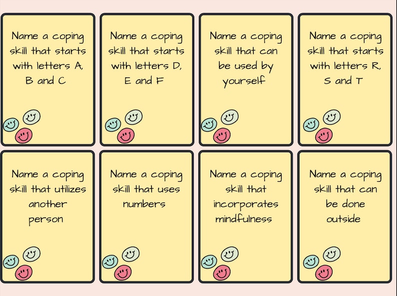 Learning Coping Skills Board Game, Mental Health Game, Coping Skills ...