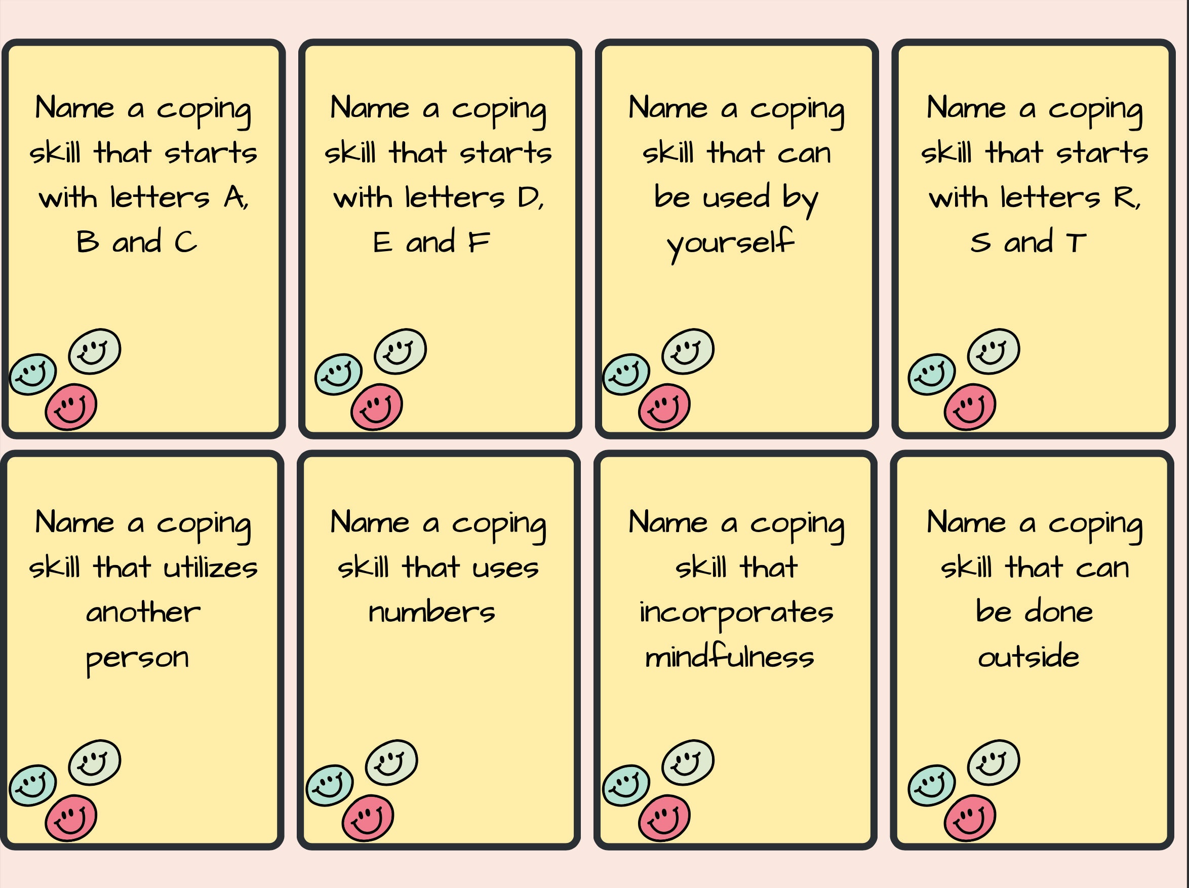 Learning Coping Skills Board Game Mental Health Game Coping - Etsy ...