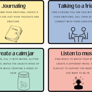 Coping Skills Bundle, Mental Health Tool, Coping Skills Game, Anxiety ...