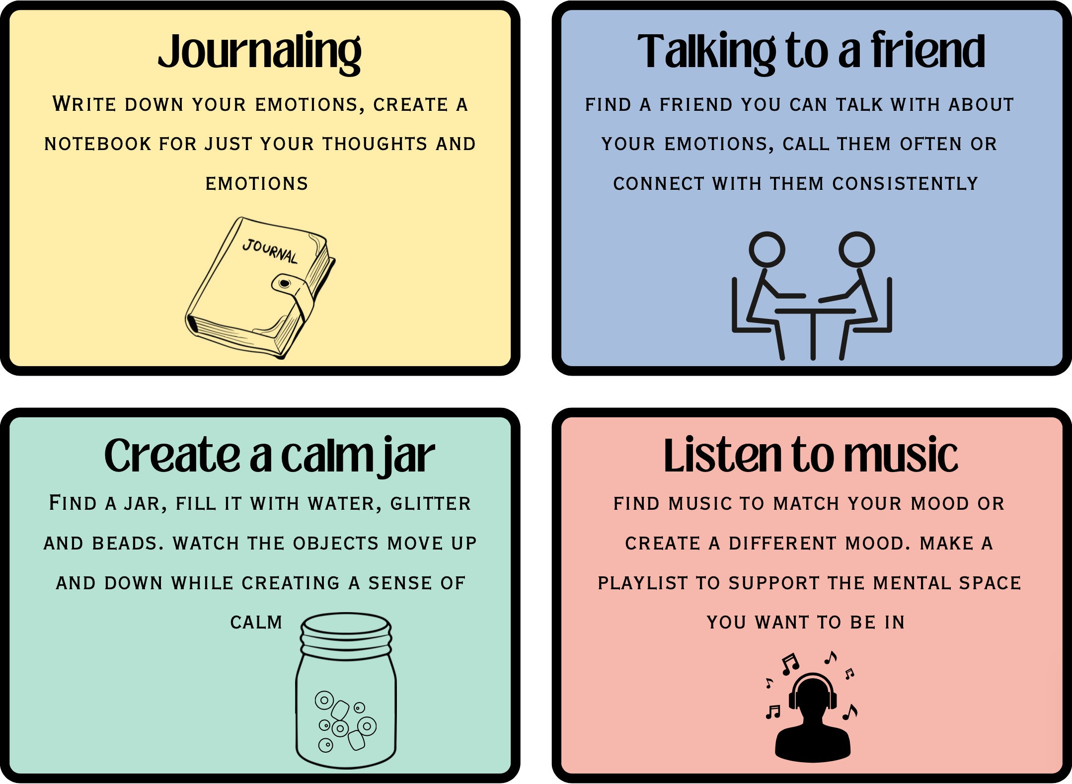 Coping Skills Bundle, Mental Health Tool, Coping Skills Game, Anxiety ...