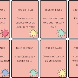 Coping Skills Bundle, Mental Health Tool, Coping Skills Game, Anxiety ...