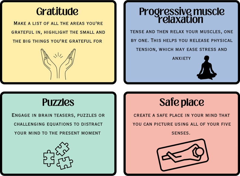 Coping Skills Bundle, Games, Coping Cards, Fortune Teller, Board Game ...