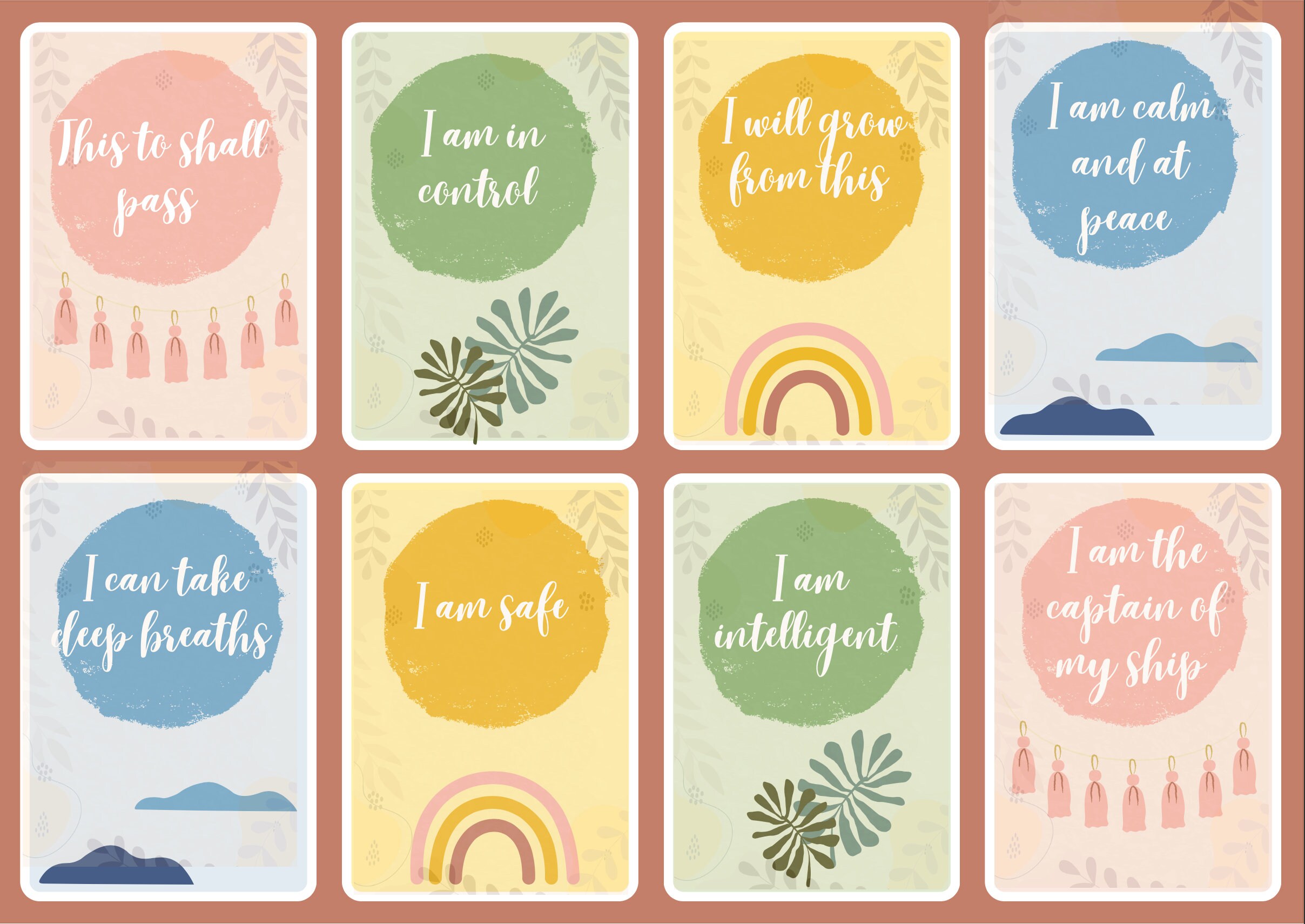 Positive Affirmation Cards, Social Skills, Daily Gratitude, Mental ...