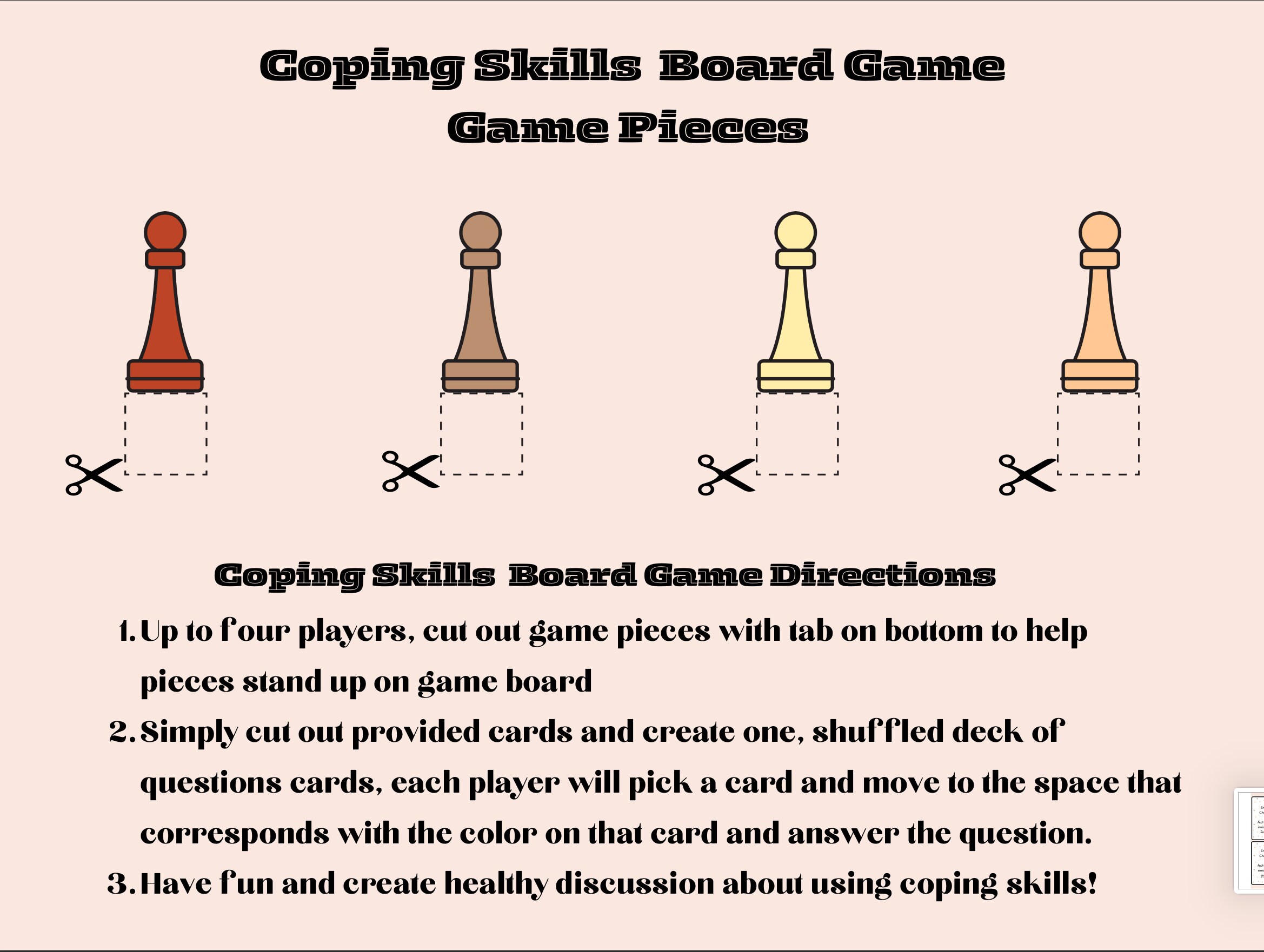 Anger Management Board Game, Mental Health Tool - Etsy